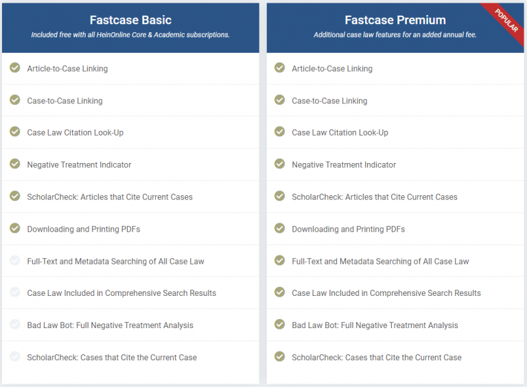 What is Fastcase? - HeinOnline Knowledge Base