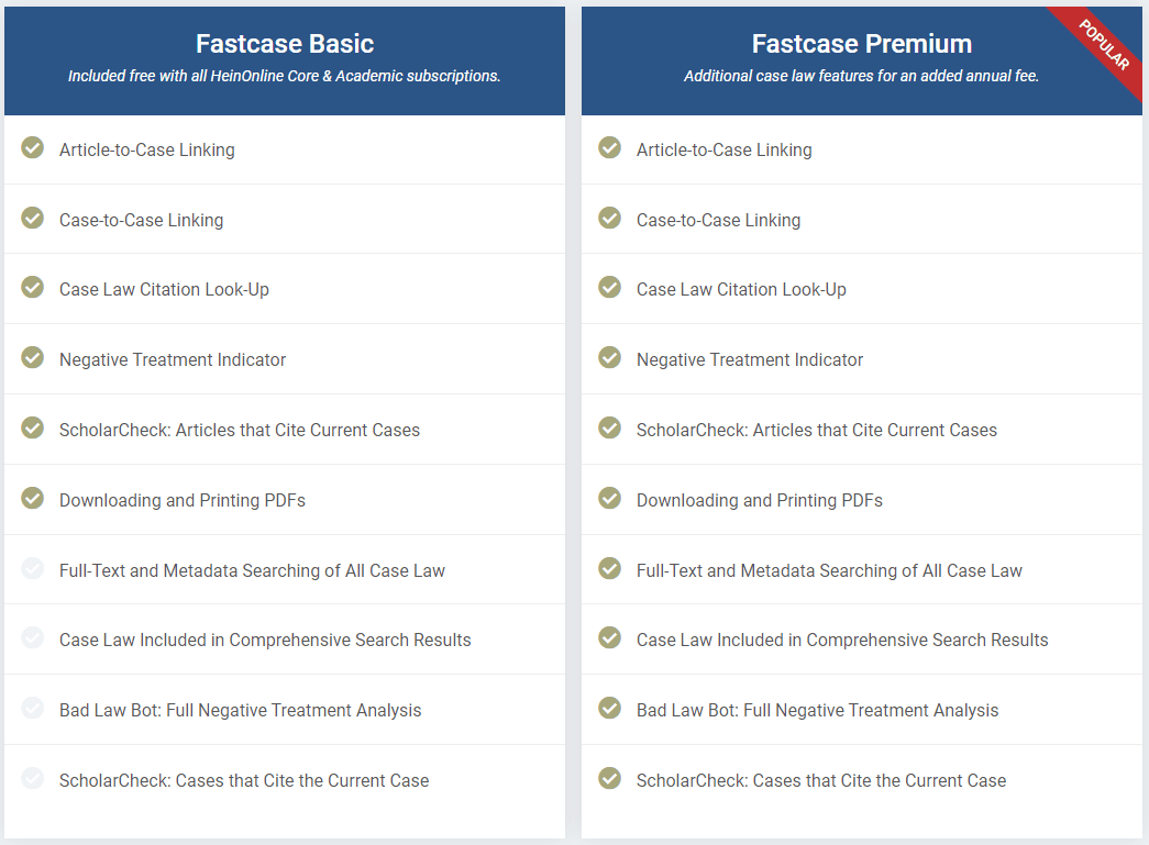 What is Fastcase? - HeinOnline Knowledge Base