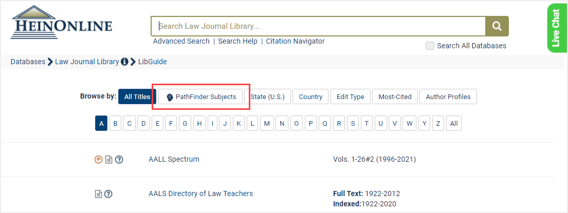 How do I find information on a certain topic? - HeinOnline Knowledge Base
