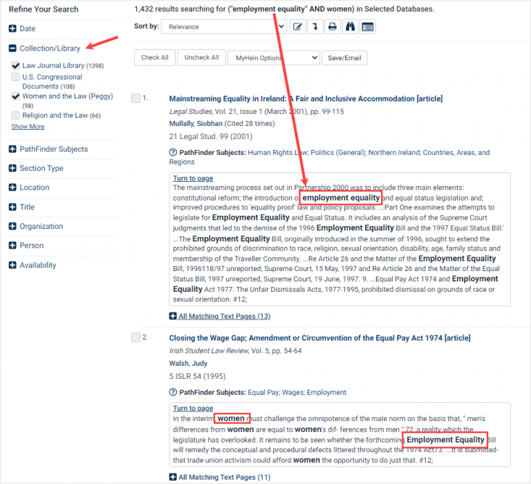 How to Search in HeinOnline - HeinOnline Knowledge Base